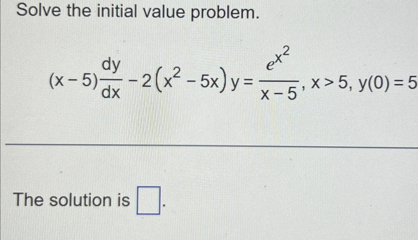 Solved Solve the initial value | Chegg.com