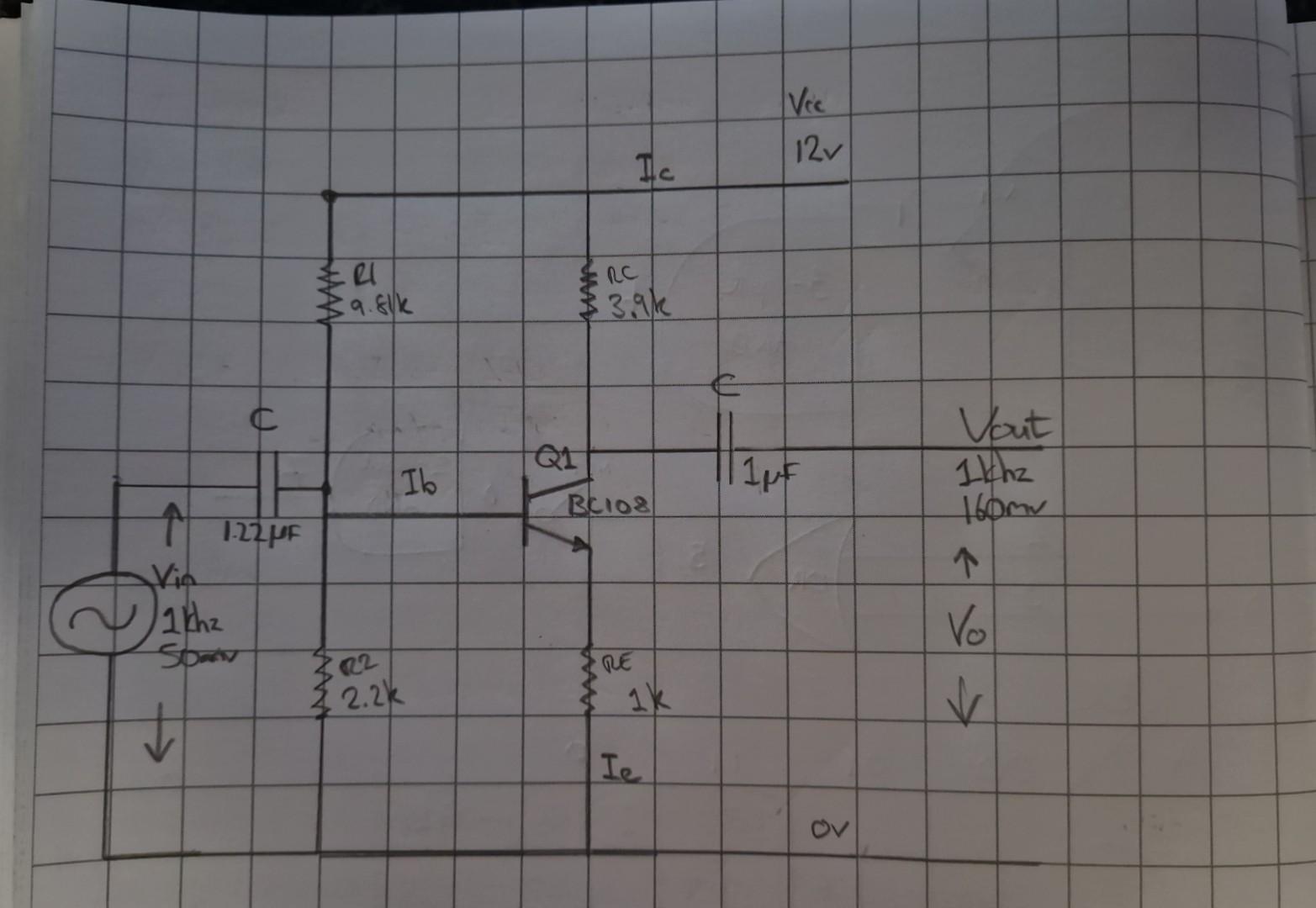Solved How do I calculate the Amplified voltage output of | Chegg.com