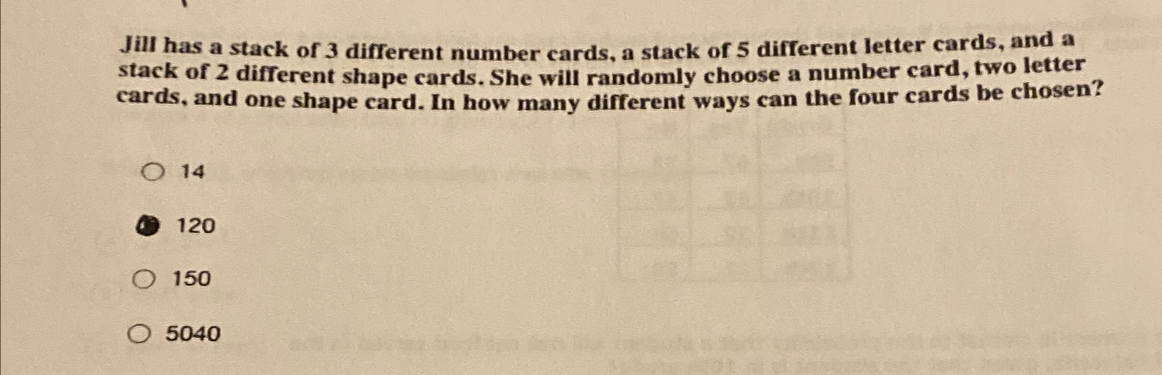 Solved Jill has a stack of 3 ﻿different number cards, a | Chegg.com