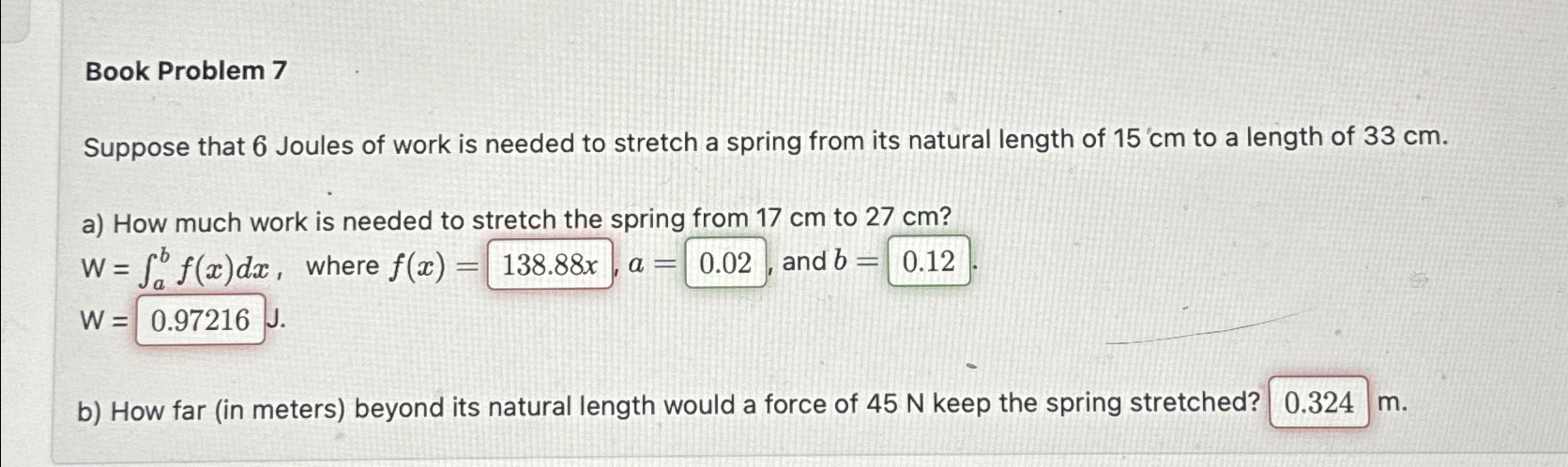 Solved Book Problem 7Suppose that 6 ﻿Joules of work is | Chegg.com