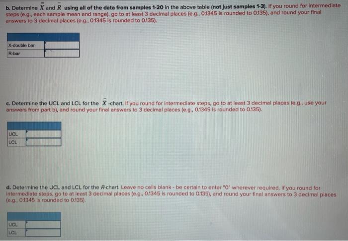 Solved a. Caiculate the mean and range for the above | Chegg.com