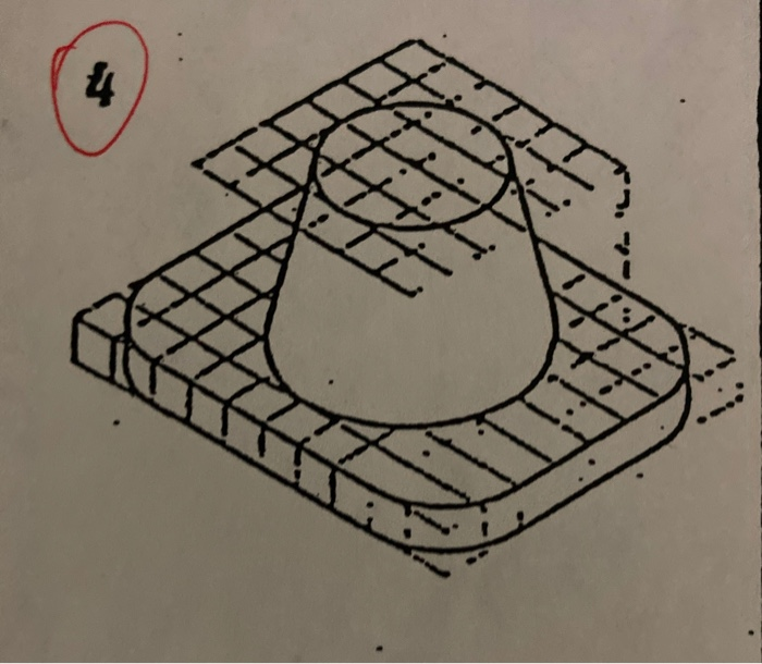 Solved Need front, top, right side view with visible lines, | Chegg.com