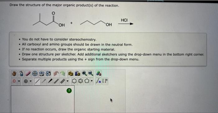 [Solved]: Draw the structure of the major organic product(s