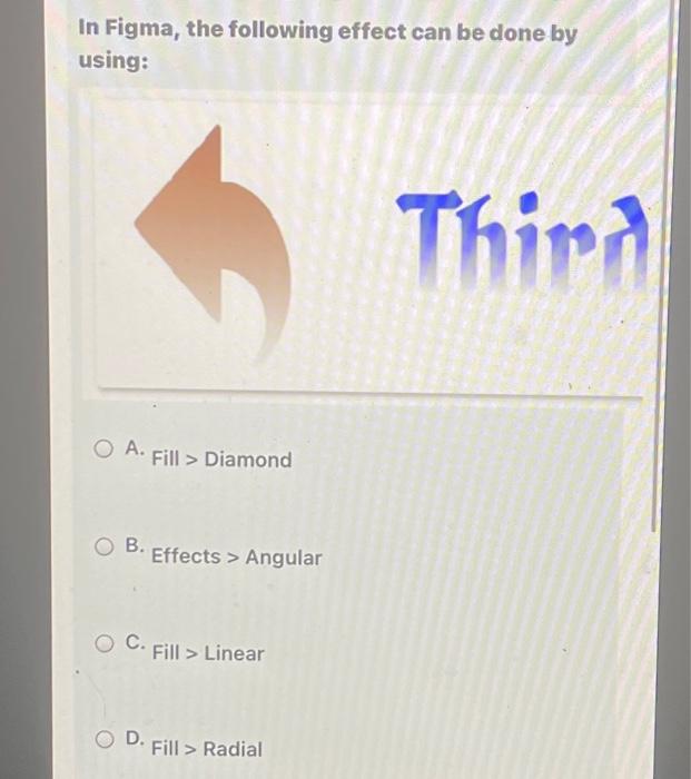 Solved In Figma, the following effect can be done by using: | Chegg.com