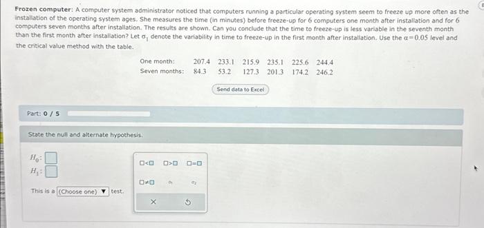 Solved Frozen computer: A computer system administrator | Chegg.com