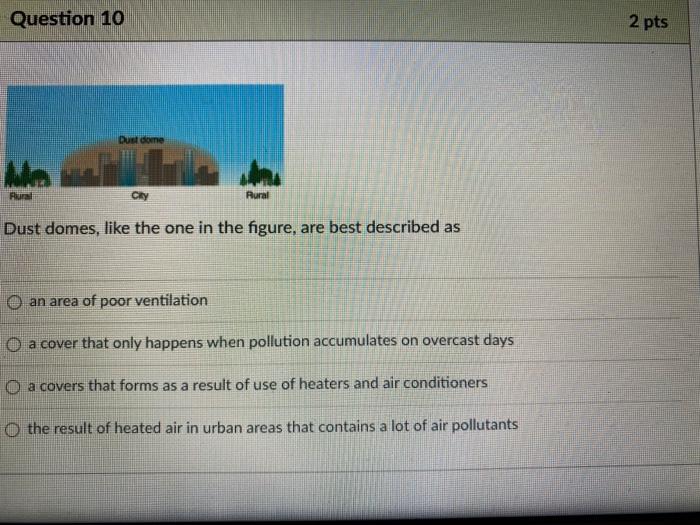 Solved Question 10 2 pts Dutcome Rural Rural Dust domes, | Chegg.com