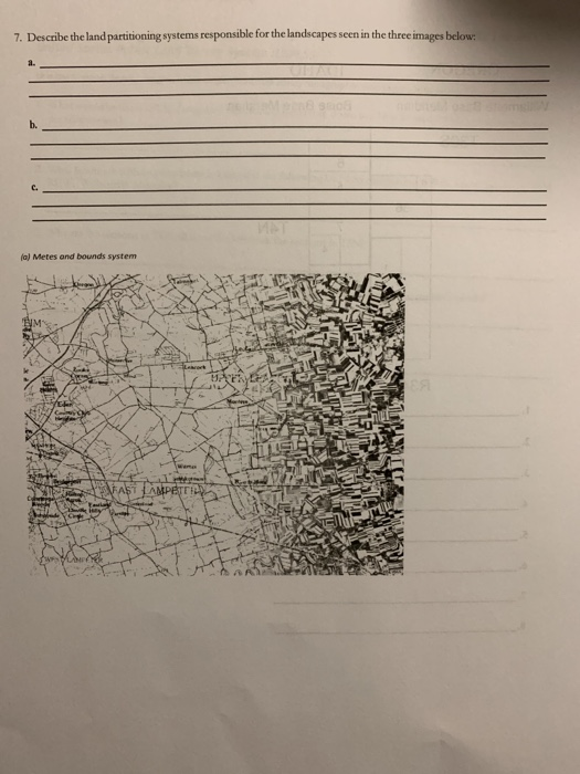 6. Give the USPLSS designations for the eight | Chegg.com