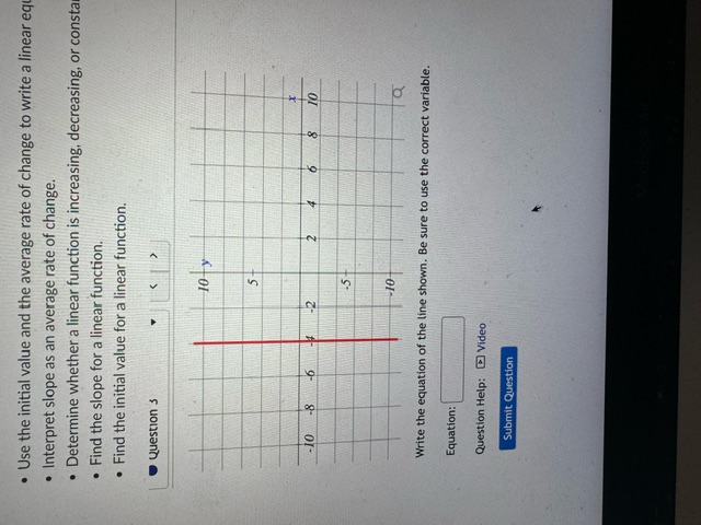 Solved Use the initial value and the average rate of change | Chegg.com