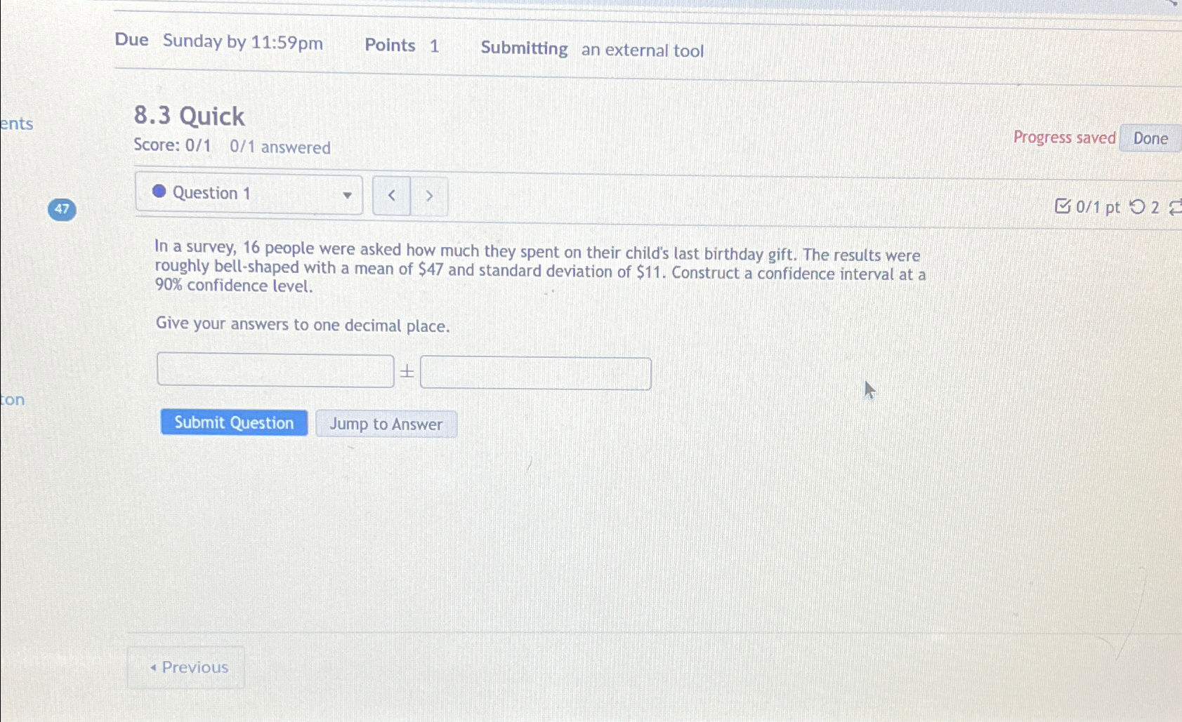 Solved Due Sunday by 11:59pmPoints 1 ﻿Submitting an external | Chegg.com