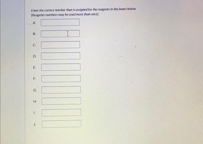 Solved The list of reagents are given below: 1. LiAlOR | Chegg.com