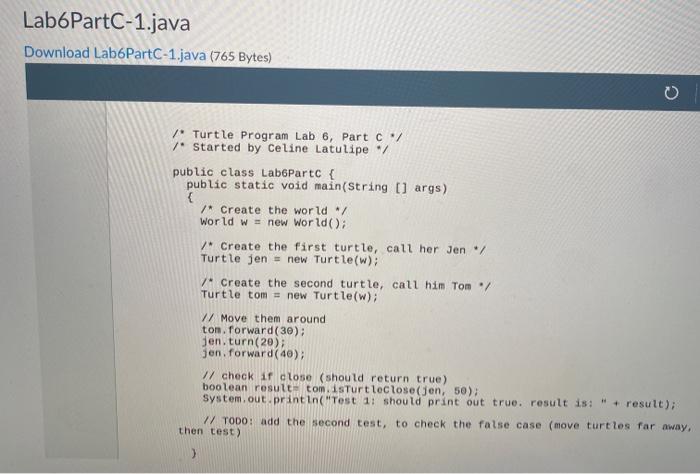 1) Create a new turtle in the Interactions pane using | Chegg.com