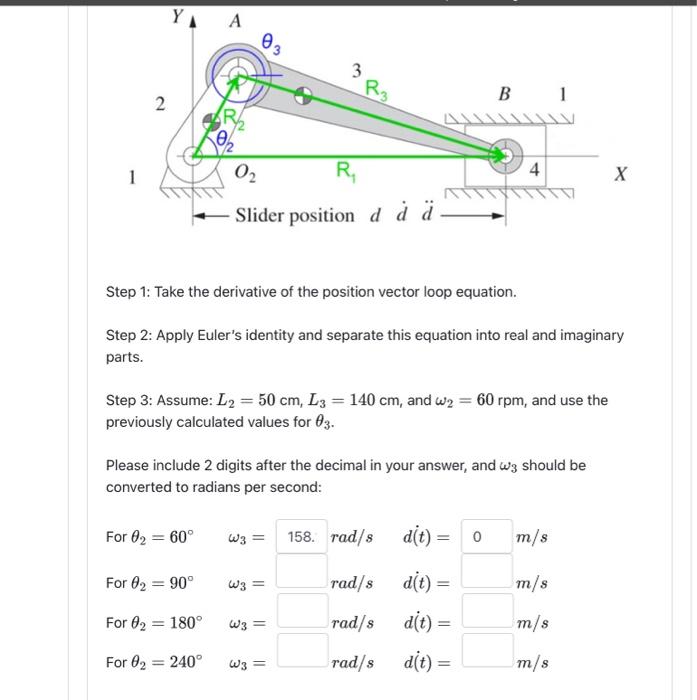 [Solved]: Step 1: Take the derivative of the position vecto