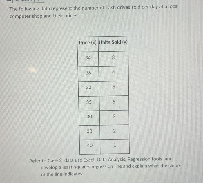 Solved The following data represent the number of flash | Chegg.com