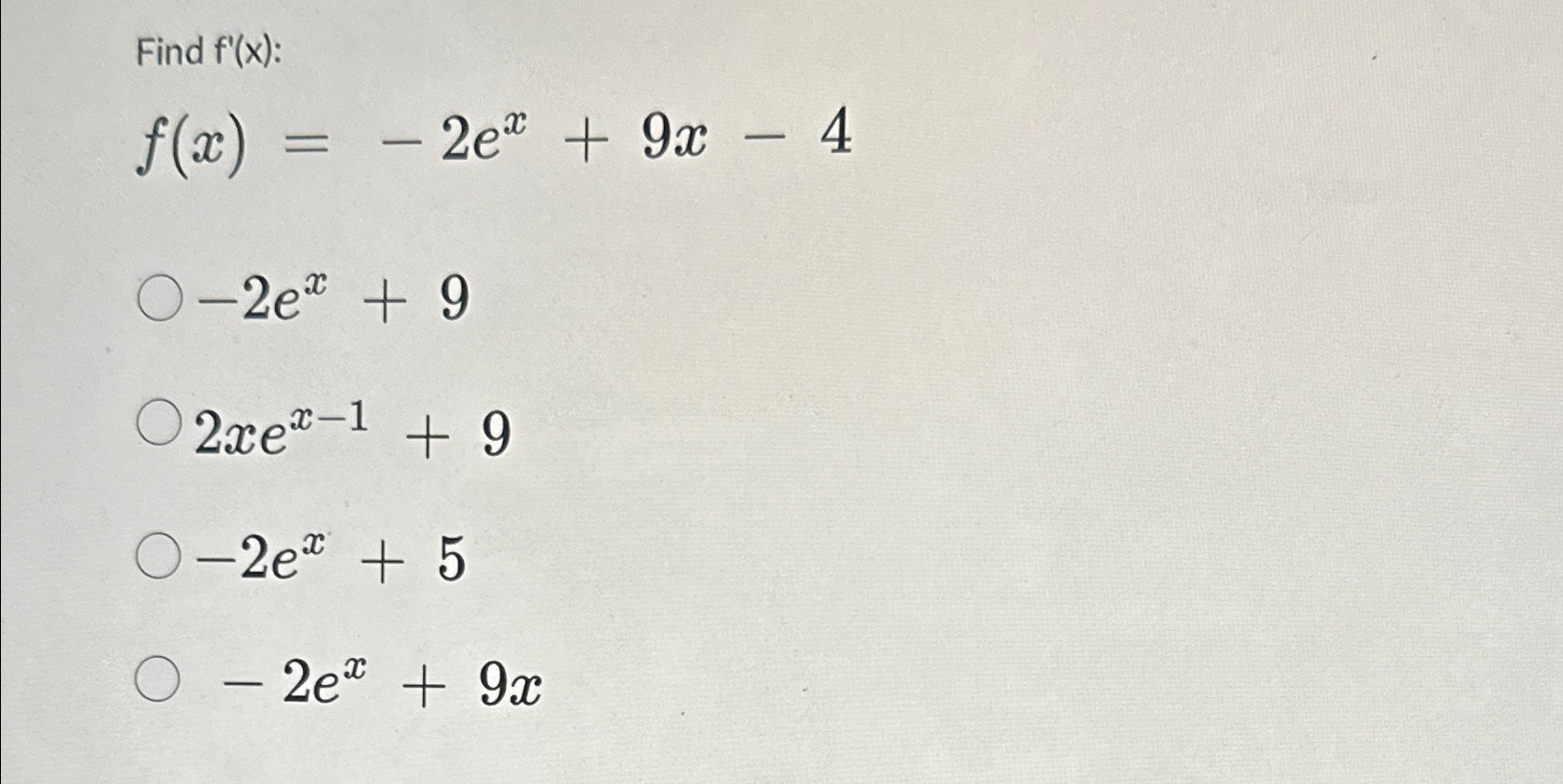Solved Find f'(x) | Chegg.com