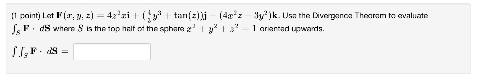 Solved (1 ﻿point) ﻿Let | Chegg.com