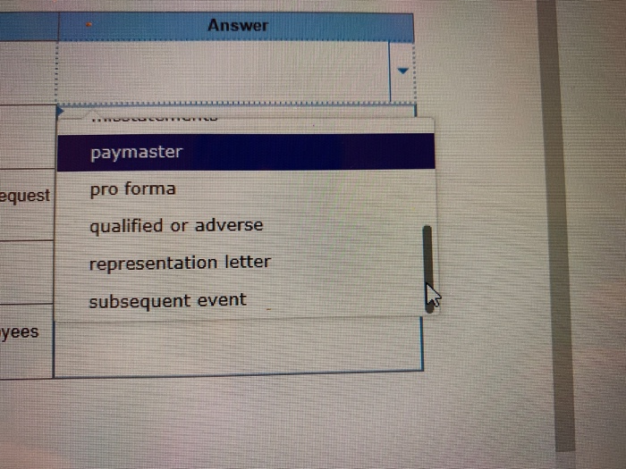 Solved Ched Select the necessary words from the list of | Chegg.com