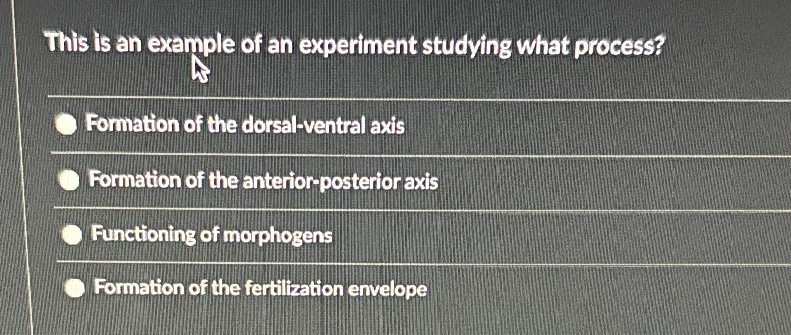 Solved This is an example of an experiment studying what | Chegg.com