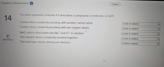Solved Chapter 2 ﻿Assessment14For each statement, indicate | Chegg.com