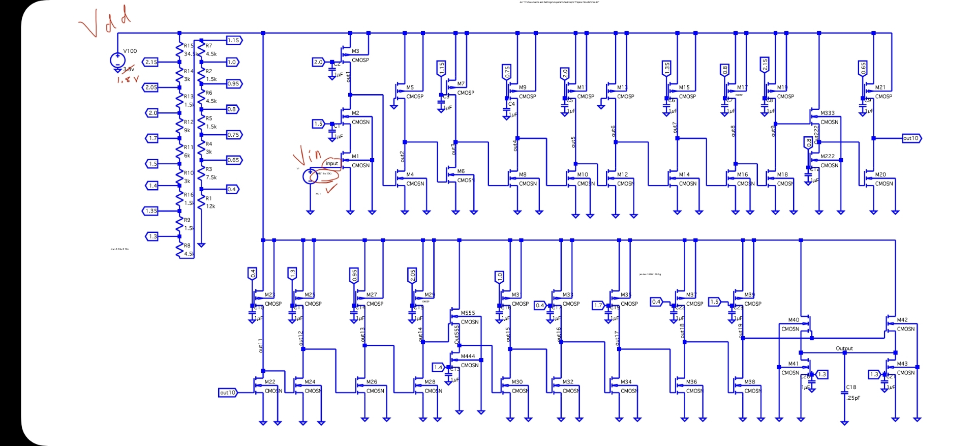 Solved By using LTspice:make the circuit as attached file | Chegg.com
