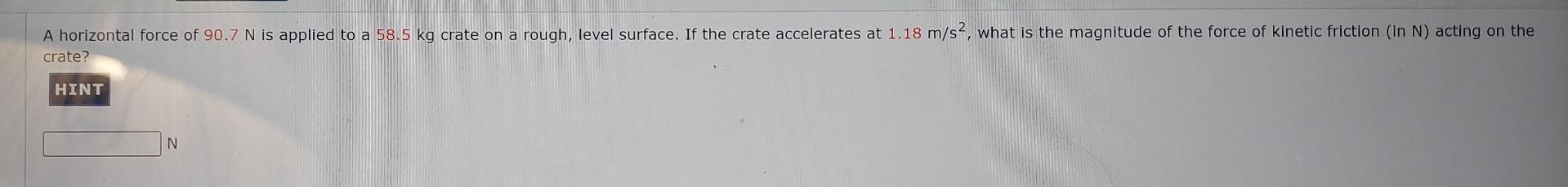 Solved crate? | Chegg.com