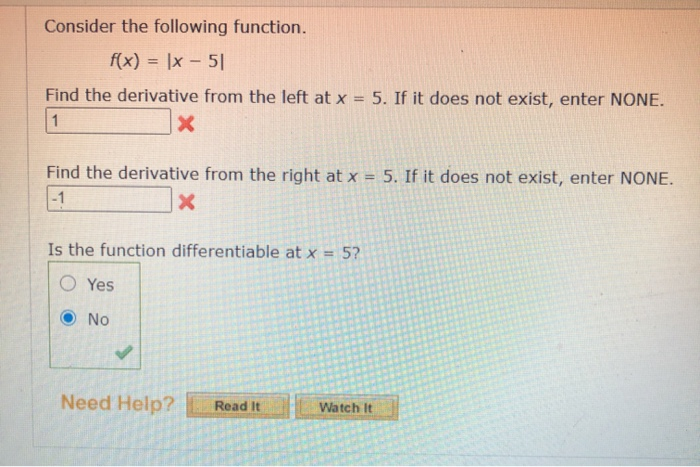 Solved Consider The Following Function F X X 5 Find