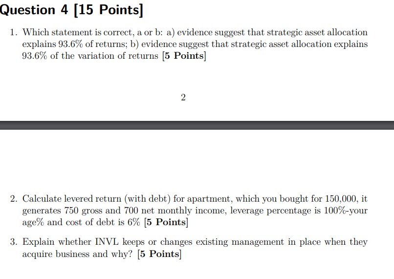 Solved Question 4 [15 ﻿Points]Which statement is correct, a | Chegg.com