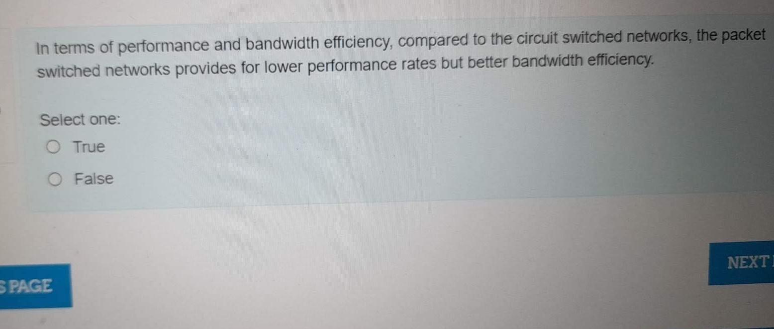 Solved In terms of performance and bandwidth efficiency, | Chegg.com