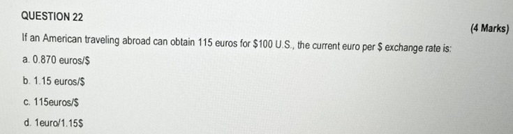 Solved QUESTION 22If an American traveling abroad can obtain | Chegg.com