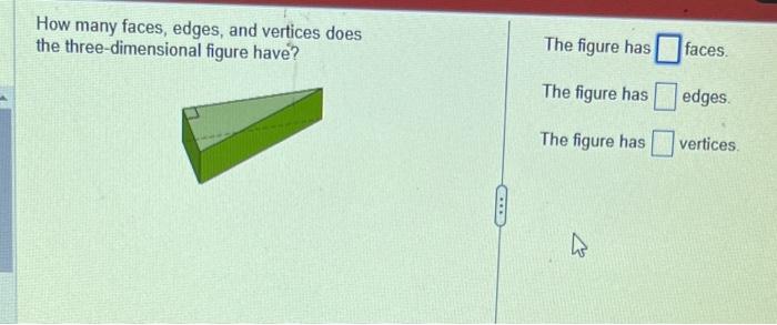Solved How many faces, edges, and vertices does the | Chegg.com