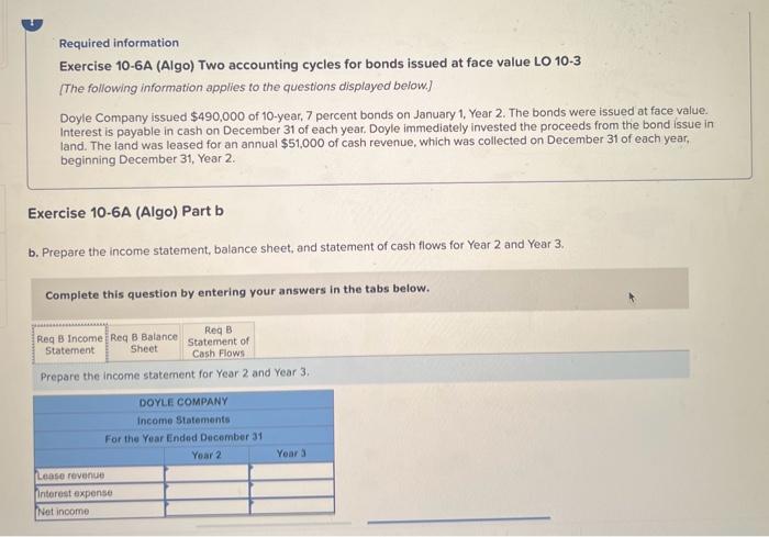 Solved Required information Exercise 10-6A (Algo) Two | Chegg.com