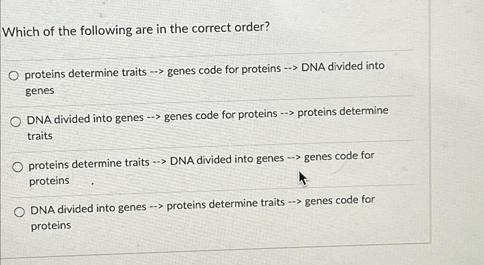 Solved Which of the following are in the correct | Chegg.com