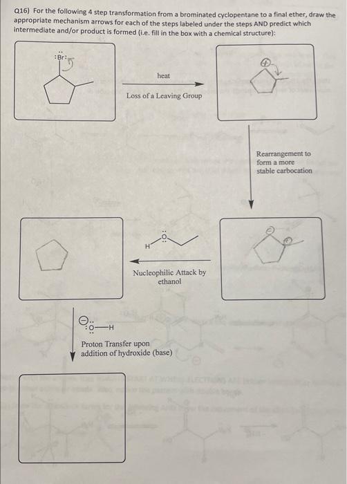 Solved Q16) For the following 4 step transformation from a | Chegg.com