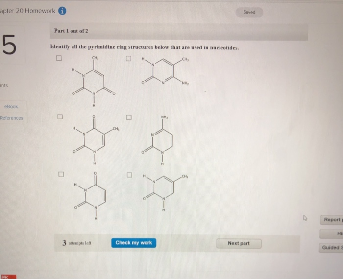Solved apter 20 Homework Saved Part 1 out of 2 Identify all | Chegg.com Solved apter 20 Homework Saved Part 1 out of 2 Identify all | Chegg.com