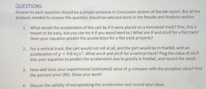 Solved QUESTIONS Answer to each question should be a simple | Chegg.com