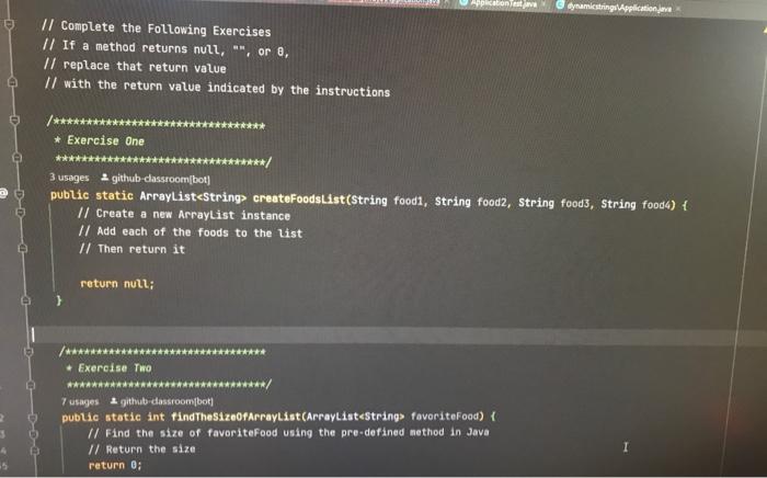 Solved I/ Complete the Following Exercises If If a method | Chegg.com Solved I/ Complete the Following Exercises If If a method | Chegg.com