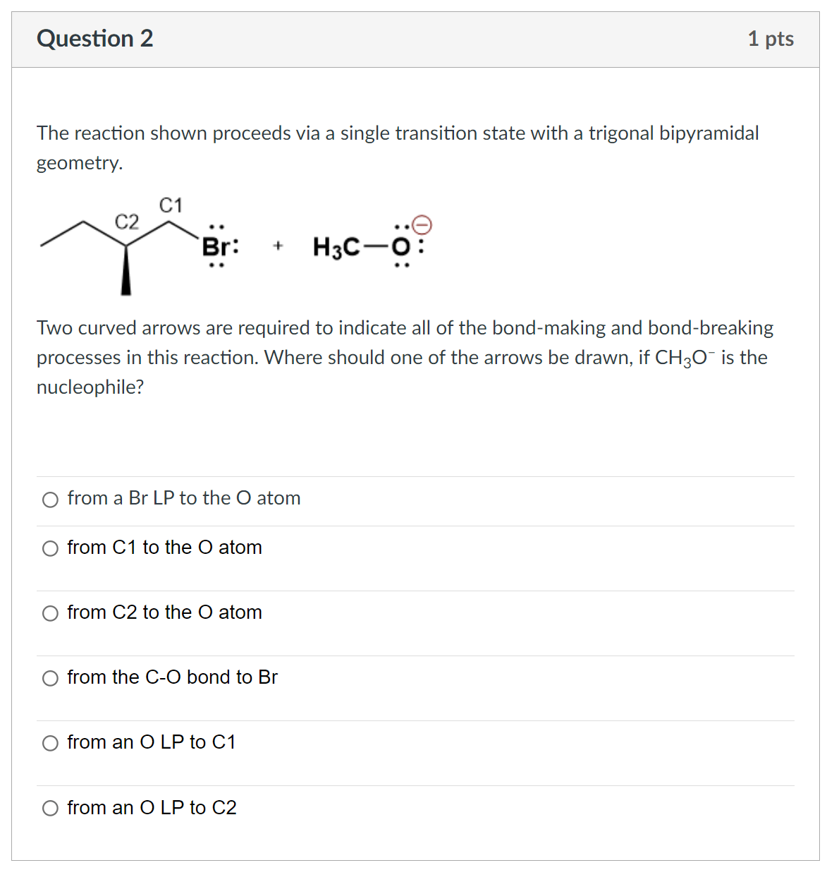 Solved The reaction shown proceeds via a single transition | Chegg.com