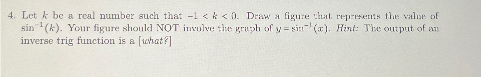 Solved Let k ﻿be a real number such that | Chegg.com