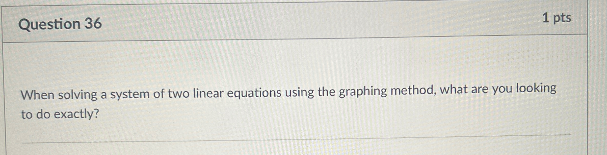 Solved Question 361 ﻿ptsWhen solving a system of two linear | Chegg.com