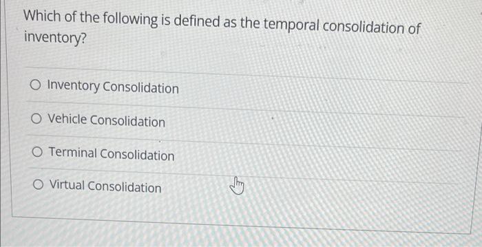 Solved Which of the following is defined as the temporal | Chegg.com