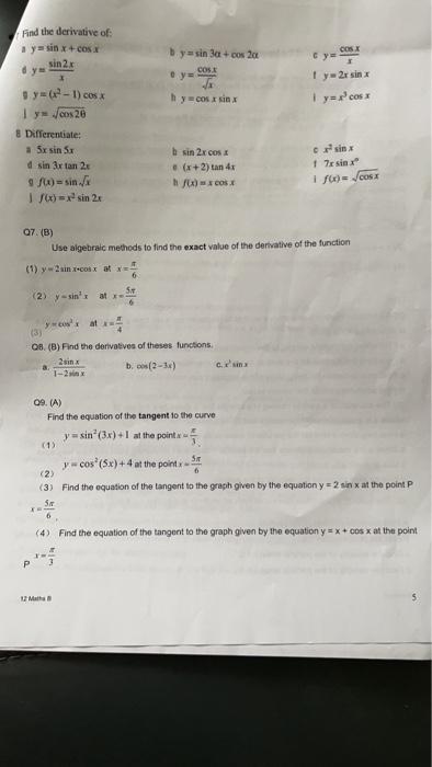 Solved Chapter 2 1 Find the following antiderivatives 100 3x | Chegg.com