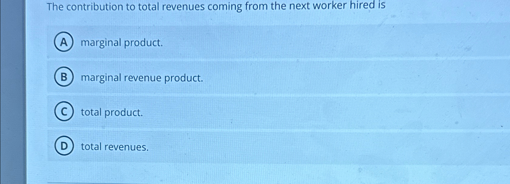 Solved The contribution to total revenues coming from the | Chegg.com