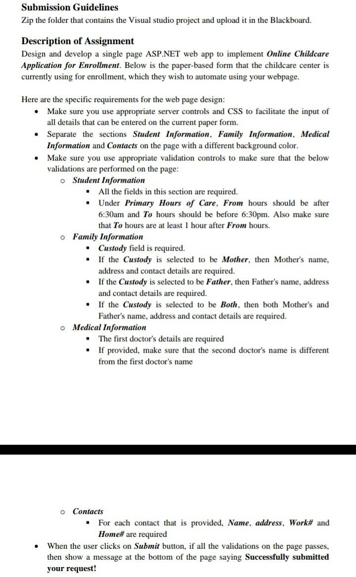 Solved Submission Guidelines Zip the folder that contains | Chegg.com