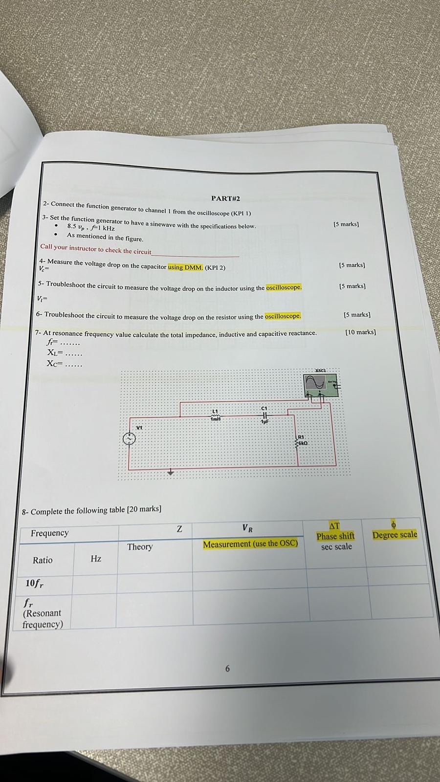 Solved 2- ﻿Connect the function generator to channel 1 ﻿from | Chegg.com