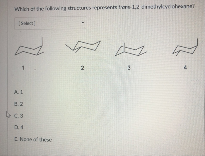 Solved Which of the following structures represents | Chegg.com