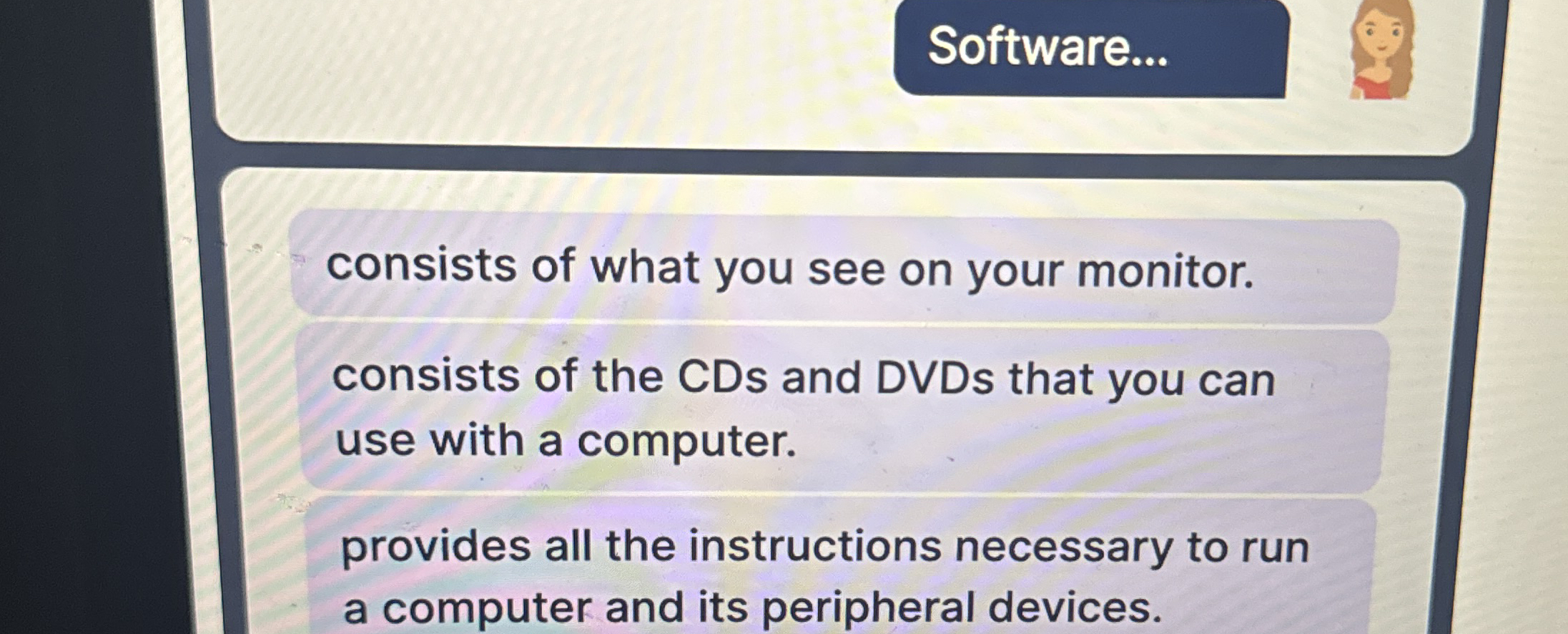 Software...consists of what you see on your | Chegg.com