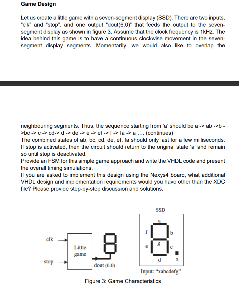 Solved Q. ﻿ Game DesignCreate a little game with a | Chegg.com