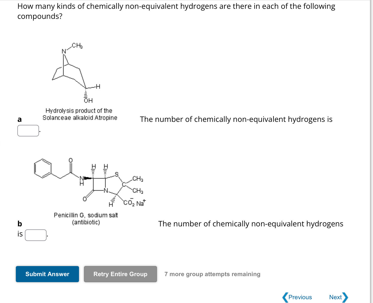 Solved How many kinds of chemically non-equivalent hydrogens | Chegg.com