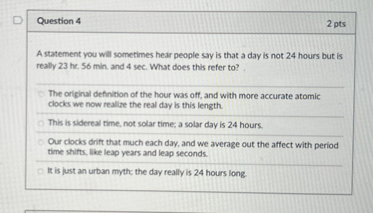 Solved Question 42 ﻿ptsA statement you will sometimes hear | Chegg.com