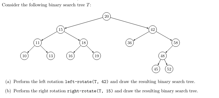 Solved Consider the following binary search tree T ﻿:(a) | Chegg.com