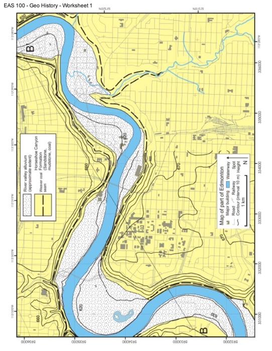 Solved EAS 100 - Geo History - Worksheet 1Because of the | Chegg.com